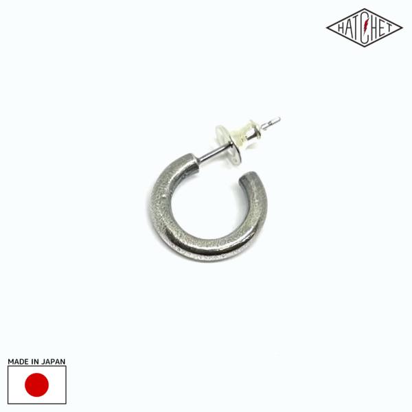 detail:HATCHET METAL WORK STUDIOハチェットメタルワークスタジオROUND LINE Pierce SHP-11-S丸線で製作したシンプルなピアスです。material:silver925size:外径...約...