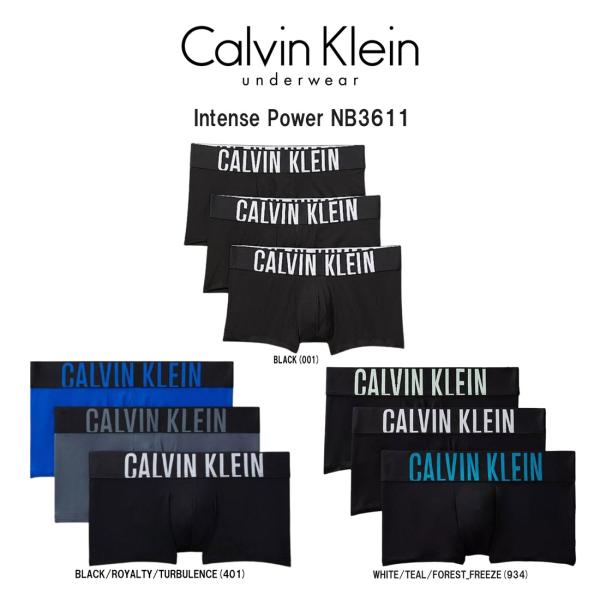 Calvin Klein(並行輸入品)Intense Power Micro 3-Pack Low Rise Trunk大人気カルバンクラインのアンダーウェア!デイリーユースに最適な、3枚セットです。※欧米サイズのため大きめ、ウエストサイズ...