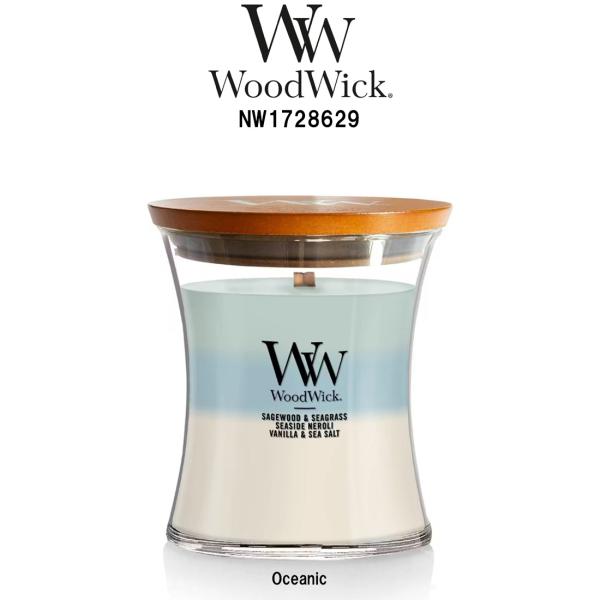 WoodWick(並行輸入品)M Hourglass TRILOGY candle砂時計をイメージした容器が特徴のアワーグラストリロジーキャンドルM3つの香りが重なり合うトリロジー※こちらの商品に、ブランド専用の外箱等は付属しておりません。...