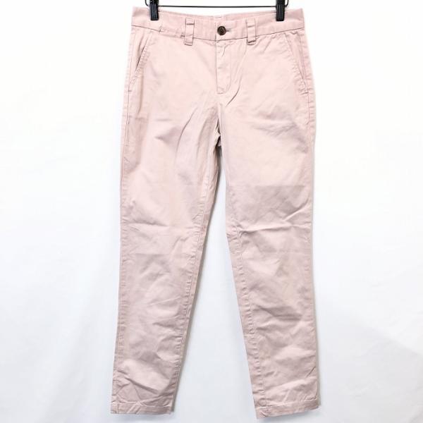 KHAKIS by GAP BROKEN-IN BOYFRIEND ギャップ '01 レディース 女性 スキニーパンツ 無地 ジップフライ 綿×ポリウレタン ベイクドピンク