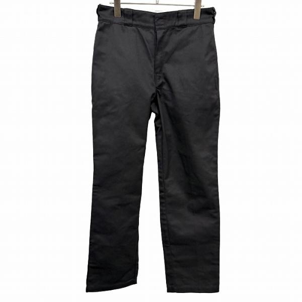 Baker's MYSTANDARD For Daily Life ワークパンツ チノパンツ ストレート ロゴパッチ ジップフライ 古着 ポリ×綿 ブラック 黒 メンズ