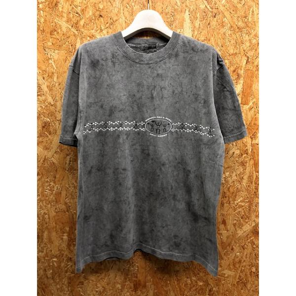 【USA製】 GUAVA BEACH - M メンズ タイダイTシャツ 両面プリント 『WAIMEA FALLS PARK / OAHU・HAWAII』 半袖 カットソー 綿100% グレー