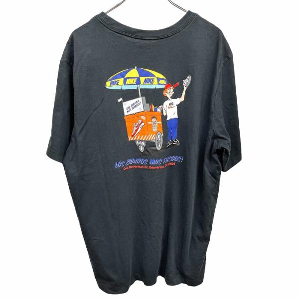 ナイキ THE NIKE TEE Tシャツ 『SOLE FOOD / LOS ZAPATOS MAS FRESCOS』 プリント 半袖 綿100% XXL 2XL 3L ブラック レディース(メンズ？)