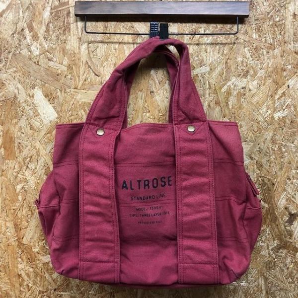 ALTROSE THREE LAYER TOTE アルトローズ - レディース トートバッグ 手提げかばん ハンドバッグ カバン 3レイヤー ベイクドレッド