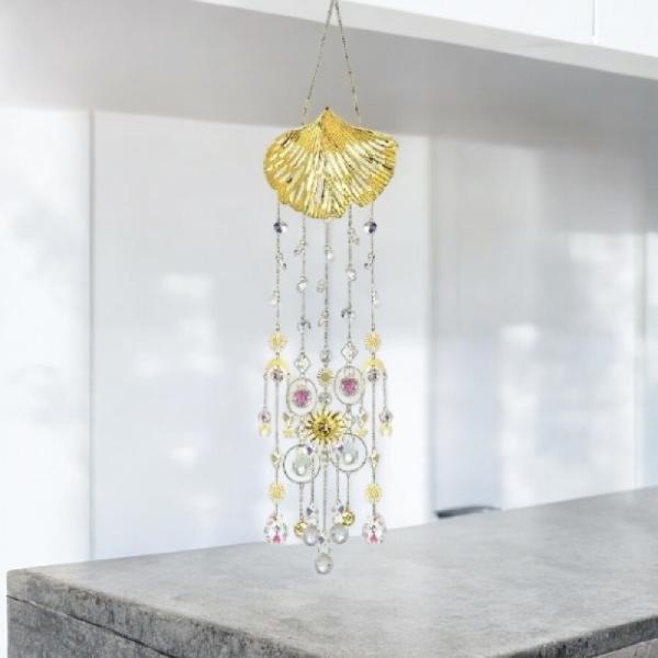 素材／材質: クリスタルガラス、金属パーツサイズ:全長約72cm／幅約15cm※注: 本製品には多少の測定誤差がある場合がございますので、実際の商品を基準にしてください。重量: 約156g輸入商品について：海外製品のため日本製品の品質基準と...