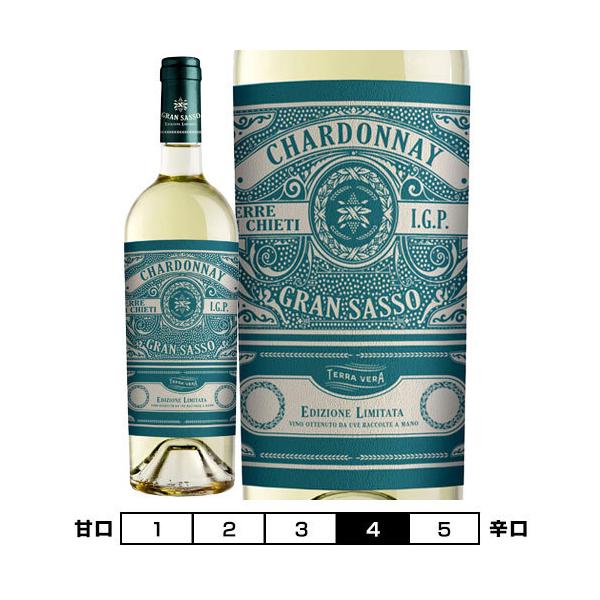 シャルドネ　テッレ・ディ・キエッティ[2022]グラン・サッソ 白 750ml　Chardonnay Terre di Chieti[Gran Sasso] イタリア アブルッツォ 白ワイン