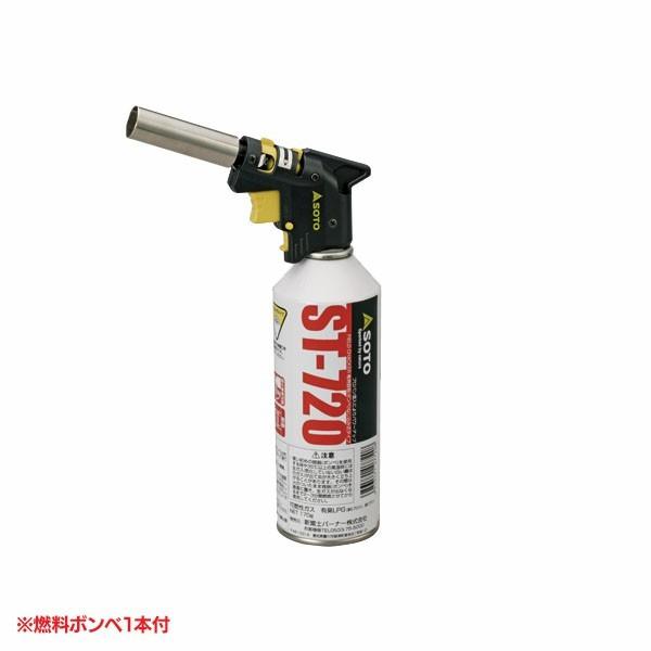 ●商品サイズ（cm）：幅約2.5×奥行約15×高さ約10（ボンベ除く）●重量：約140g（本体のみ）●火口径：直径約2cm●発熱量（※1）：3.3kW（2,800kcal/h）●火炎温度：最高1,600〜1,400℃最低1,000℃●使用燃...