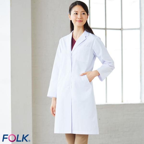 ■品名・品番：レディス診察衣シングル(女性/レディース)　2530PO■カラー：1.ホワイト■サイズ： S　M　L　LL　EL(3L)　4L■素材：ポプリン(ポリエステル65%・綿35%)■機能・特長：ペン差しポケット付き左胸ポケット　両腰...