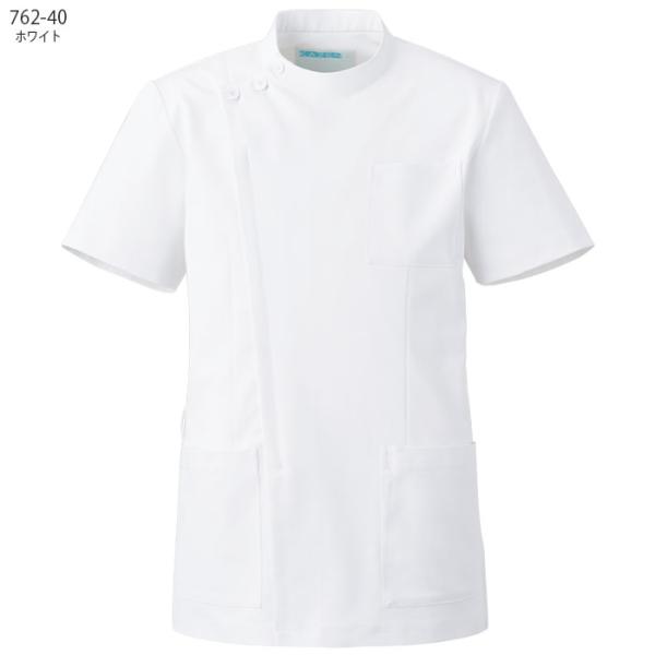 カゼン ジャケット ケーシー 男女兼用 医療 白衣 762-40〜48 半袖 ストレッチ KC 医務衣 KAZEN ドクター ナース 病院 制服 :m-kazen-762-40:ビズタイム ...