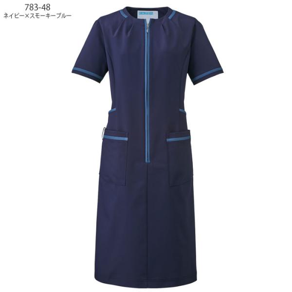 カゼン ワンピース 医療 白衣 783-40〜48 ストレッチ ナース クリニック ユニフォーム KAZEN :m-kazen-783-40:ビズタイム - 通販 - Yahoo!ショッピング
