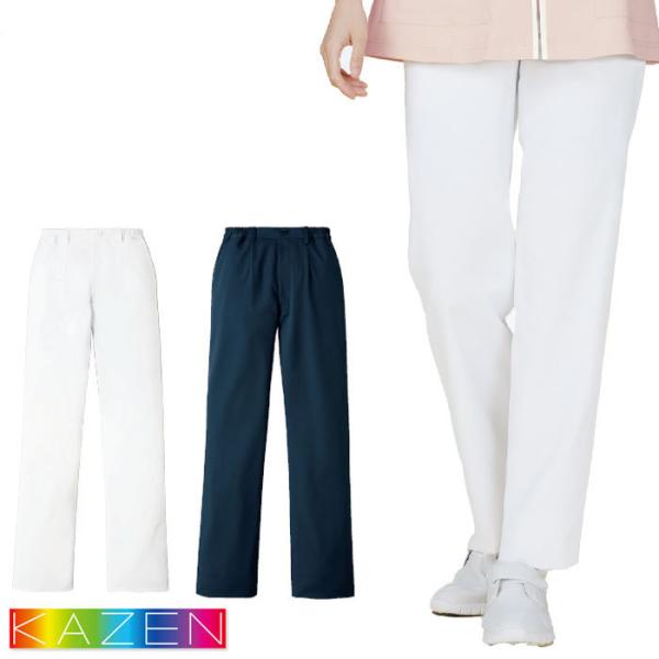 ■品名・品番：844-40・48(女性用／レディス)　パンツ■カラー：844-40.ホワイト(裏付)　844-48.ネイビー■サイズ：S　M　L　LL　3L　4L　5L■素材：ストレッチセンサー(ポリエステル100%)■機能・特長：工業洗濯...