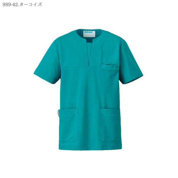 カゼン スクラブ 医療 白衣 989-42〜48 男女兼用 制菌 ストレッチ メンズ レディース KAZEN (旧 AP-RON アプロン) :m-kazen-989-42:ビズタイム ...