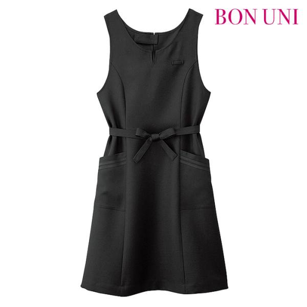 ■品名・品番：エプロンドレス(女性／レディス)　00907■カラー：99.黒■サイズ：M　L■素材：制電ストレッチツイル(ポリエステル100%)■機能・特長：女性用　制電　ストレッチ素材　家庭洗濯可能　ネームプレートループ　ベルト通し　左右...