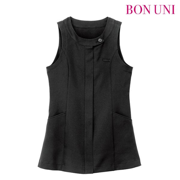 ■品名・品番：ベストエプロン(女性／レディス)　00918■カラー：99.黒■サイズ：フリーサイズ■素材：ツイル(ポリエステル100%)■機能・特長：女性用　家庭洗濯可能　ネームプレートループ　両脇ポケット　サイドベンツ　前中心比翼仕立てフ...