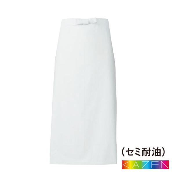 ■品名・品番：腰下エプロン(セミ耐油)488-90■カラー：488-90.白■サイズ：フリーサイズ(エプロン丈：87cm)■素材：ビニール■機能・特長：男女兼用　ポケット無し■メーカー・ブランド：サンアロー・KAZEN(カゼン)■お届け情報...