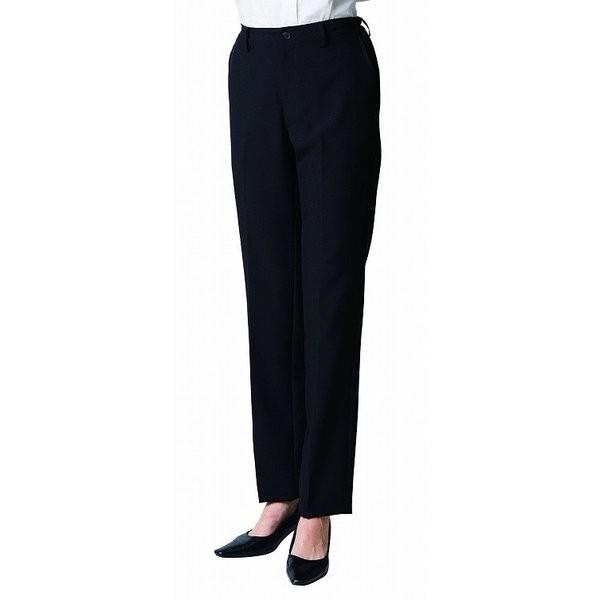 チトセ 厨房用衣料サイズ：5〜17号色：ブラックポリエステル100％男女兼用・脇ゴム・ワンタック・ストレッチ・両脇ポケット・左右ヒップポケット・裏地なし