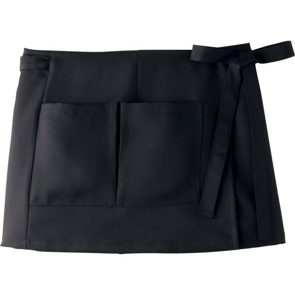 ■使用素材：制電ギャバ ポリエステル100％■素材特徴：リップガード 耐久防汚加工（調理オイル対応）制電素材トレンド感と軽快さを感じさせるオシャレなラップスタイル。サイドで結ぶリボンがさりげなくおしゃれ。気になるヒップが隠れて後ろ姿はスッキリ。