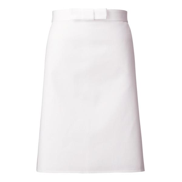 素材：綿100% カツラギ厚手ホワイト フリー和の調理衣からレトロな洋風ホールスタイルまで、さまざまなシーンで活用できる白い前掛も豊富にラインナップしております。