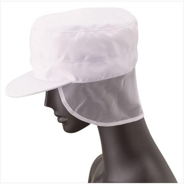 サンペックスイスト 作業用帽子 丸天帽子サイズ：フリー色：ホワイトツバ：織芯ケープ：メッシュ頭周り調整：スナップボタン素材：ポリエステル６５％綿３４％、ツイル