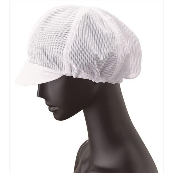 サンペックスイスト 作業用帽子 メッシュ六方帽子サイズ：フリー色：ホワイト素材：ポリエステル100%
