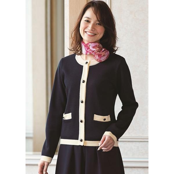 メーカー：ジョア品番：81670-1 81670-7商品名：ニットジャケット性別：レディース季節：秋冬素材：ハーフミラノリブ(抗ピル)アクリル70%毛30%ドライクリーニングまたは手洗い1枚でも、ブラウスと合わせても着られる、ニットジャケッ...