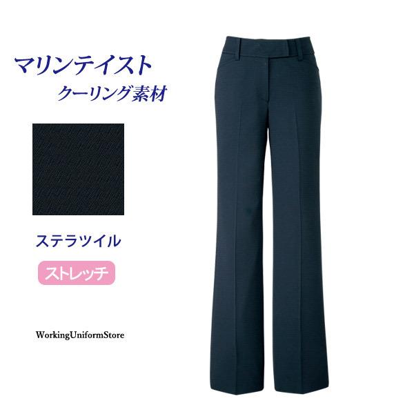 ★夏のネイビー♪★ヒップを強調しない美シルエットのタイトスカート★お腹を圧迫しないカーブベルトの裏には、ブラウスの裾が出にくいすべり止めテープが前後に付いています★縦にも横にも伸びるストレッチ素材で、動きやすいのもうれしい特徴です★ポケット...