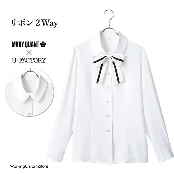 ★ライン入りのリボンで華やかな装いに★シェイプしたウエストラインも綺麗です★脇にはデオドラントテープ素材：ジョーゼットストレッチポリエステル100％カラー：白、黒●ストレッチ　●比翼仕立て●台衿　●ライトリボン対応●リボン取り外し可能●袖口...