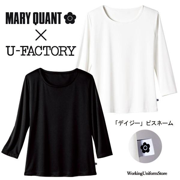 ★ジャケットのインナーとして、シリーズアイテムに衿開きがぴったりのコーディネートが完成します★左脇にデイジーピスネームのチャームポイント素材：パウダリースムース　ポリエステル：100％カラー：ホワイト、ブラック●ストレッチ●七分袖●脇デオド...