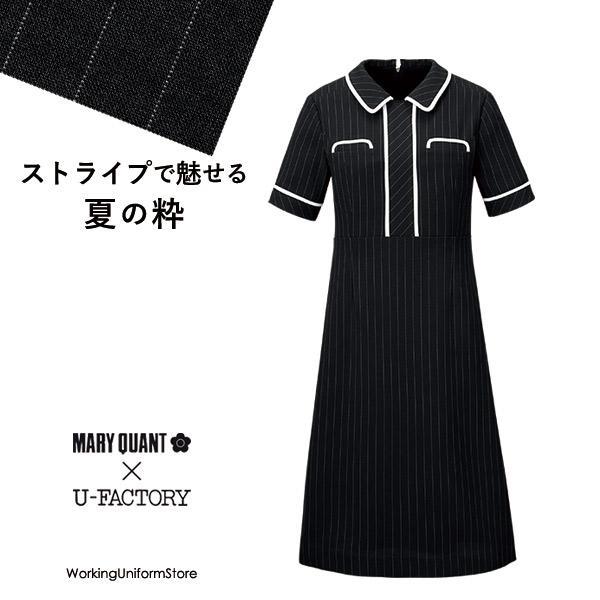 ★同シリーズのジャケットM43341と組み合わせるのも素敵★後ファスナーもキュートなデザインポイント素材：ドライトロピカルピンストライプ・・・程良いシャリ感のあるドライタッチ。ポリエステル100％カラー：ブラック●総裏　●ストレッチ裏地●両...