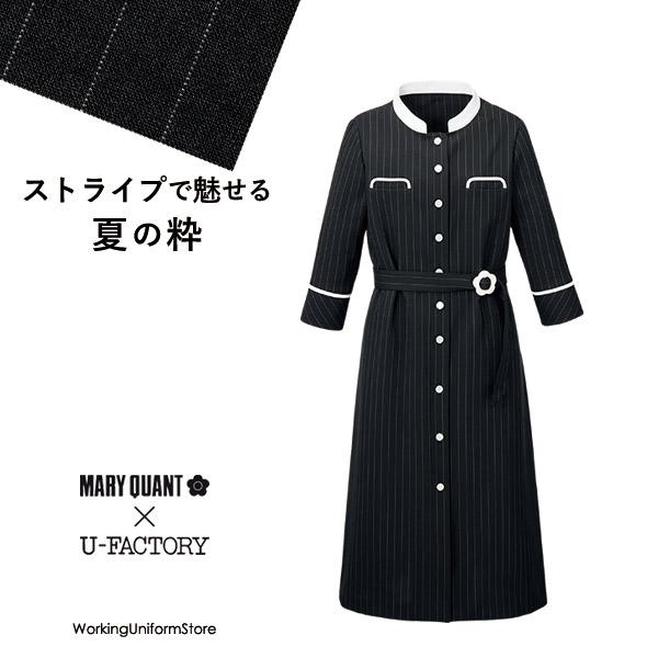 ★パンツを合わせてレイヤードスタイルで旬の着こなしに★前ボタン＆デイジーのバックルがオシャレなベルトの白が際立つ素材：ドライトロピカルピンストライプ・・・程良いシャリ感のあるドライタッチ。ポリエステル100％カラー：ブラック●裏地なし　●両...