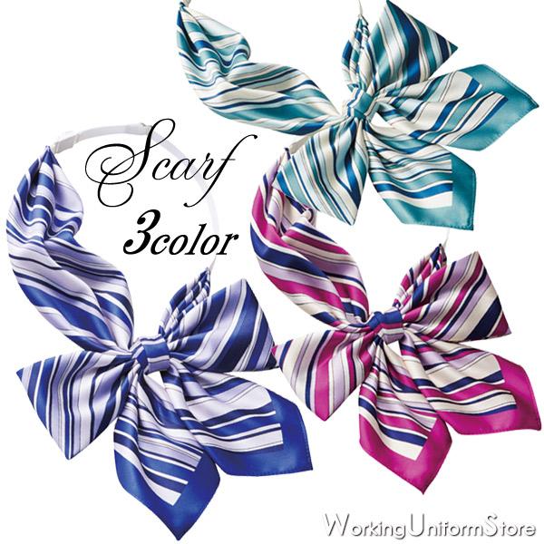 ★サイドに寄せてスカーフ風に★ブラウス中央にリボンタイとして★カラーでお顔周りが華やかになります★消臭加工付素材：プリントサテン　ポリエステル：100％●消臭加工カウンタービズ/HANECTONEハネクトーン早川