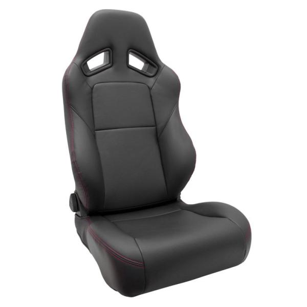 ◆JADE_Stylish Seat Cover・品　番：JSC-002・適合シート：RECARO SR-7F LASSIC（〜2016年モデル）・仕　様：ブラック×レッドステッチ・セット内容： 1脚分・付属品：画像付き取付説明書・ヘラ（取...