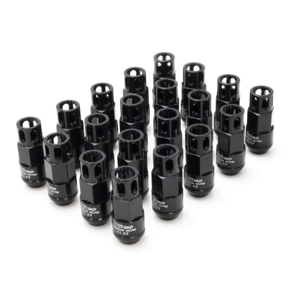【商 品 詳 細】品　番：EL53-11Kサイズ：M12×P1.5カラー：ブラック入り数：16pcs + 4Locks付属品 ：●コアナット（17HEX）専用アダプター（外径 ： 24mm）1個　●ロックコア（19/21HEX兼用）キーアダ...
