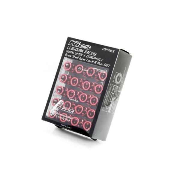 【商 品 詳 細】品　番：EL53-11Rサイズ：M12×P1.5カラー：レッド入り数：16pcs + 4Locks付属品 ：●コアナット（17HEX）専用アダプター（外径 ： 24mm）1個　●ロックコア（19/21HEX兼用）キーアダプ...