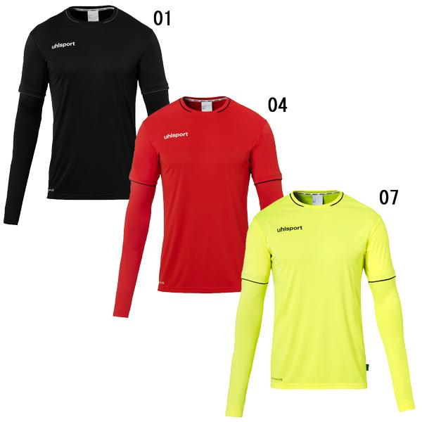 【種別】キーパーシャツ【メーカー名】ウールシュポルト(uhlsport)【カラー】ブラック×アンスラ(01)、レッド×ブラック(04)、フローイエロー×ブラック(07)【サイズ】着丈：140/53, 152/58, S/68, M/69, ...