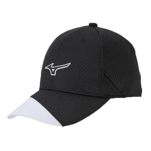 【種別】帽子【メーカー名】ミズノ(mizuno)【サイズ】M（頭周り：56〜58cm）L（頭周り：58〜60cm）【カラー】ブラック×ホワイト【特徴】・スポーティな切替配色が特徴のメッシュキャップ・アジャスター付きでサイズ調整が可能・再帰反...
