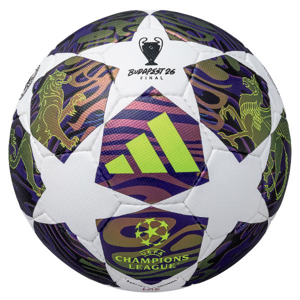 【種別】サッカーボール【メーカー名】アディダス(adidas)【サイズ】5号球【特徴】・UEFAチャンピオンズリーグ2025-2026ノックアウトフェーズで使用される公式試合球のレプリカ5号球・決勝の開催地ブダペストを流れるドナウ川の水面を...