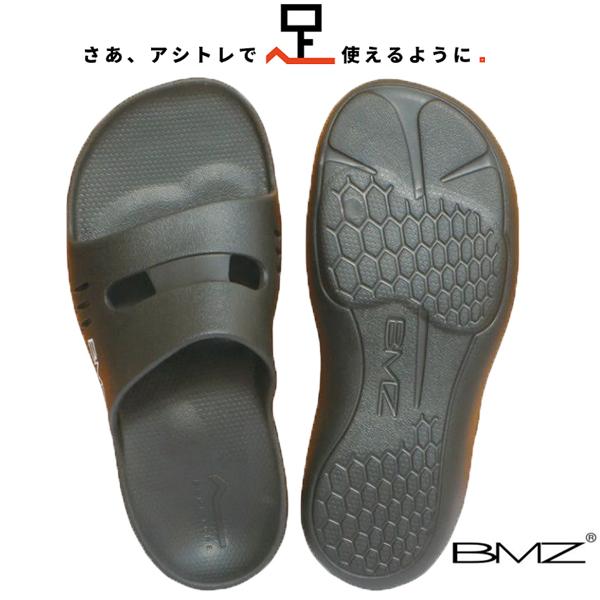 【種別】サンダル【メーカー名】BMZ【カラー】ブラック(BK)【素材】合成樹脂【特徴】・BMZ社のアシトレのインソール機能をそのままサンダルに搭載した「インソールサンダル」・外を歩くときだけではなく、室内履きとして使用することで、足の本来の...