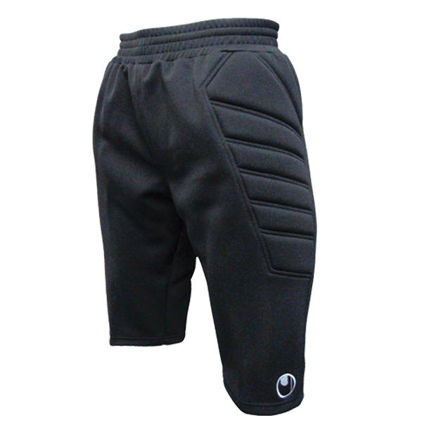 【種別】キーパーパンツ【メーカー名】ウールシュポルト(uhlsport)【カラー】ブラック(19)【素材】ポリエステル、ポリウレタン【特徴】吸汗速乾性に優れ、腰にパッドを装着したアナトミカルヒップサイドパッド付のハーフパンツ