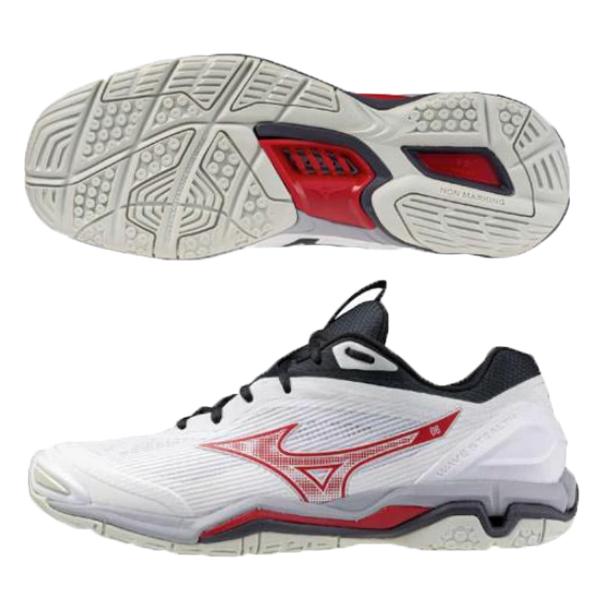 【種別】ハンドボールシューズ【メーカー名】ミズノ(mizuno)【カラー】ホワイト×レッド×ブラック(21)【アッパー】人工皮革【ミッドソール】合成樹脂【アウトソール】合成底【特徴】安定性と軽さを追求。より良いフィット感を提供。・ノンマーキ...