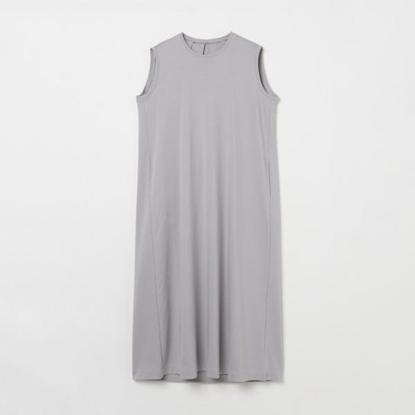 ブランド :three dots（スリードッツ）商品名 : オートコットン スムース タックドレス商品番号 : HB5001Yカラー: lt greyサイズ : S素材 : 綿100%原産国：日本製