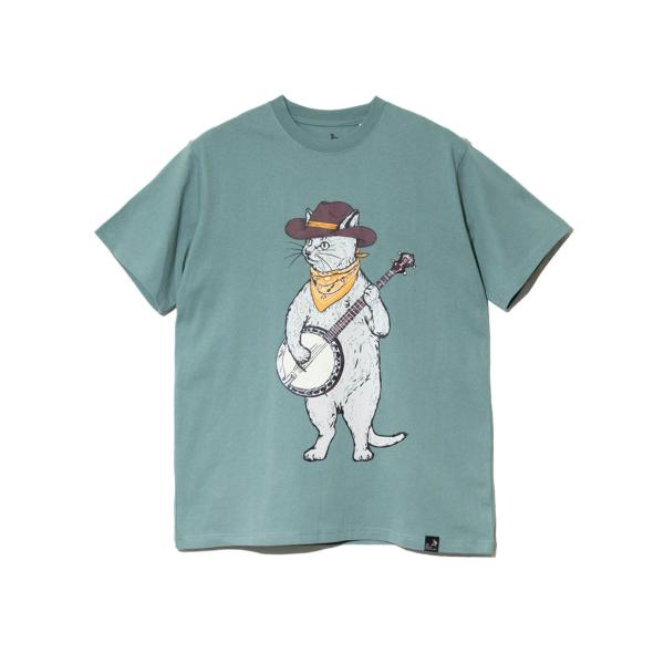 フェスやパーティーなど、楽しいシーンにぴったりな“バンジョー猫”が主役のグラフィックTシャツ☆テンガロンハットを被り、軽やかな音を奏でるバンジョー奏者の猫が、遊び心たっぷりに描かれています。 ベーシックなサイズ感で着回しやすく、デイリーにも...