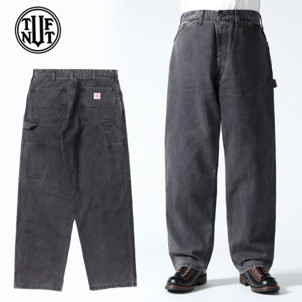 ブランドTUF-NUT タフナッツ商品名COTTON DUCK WORK PANTS AGING MODEL素材コットン商品説明タフなダック生地を使用したワークパンツ。ヒップにはゆとりがありながら裾にかけてややテーパードさせたセミバギーシル...