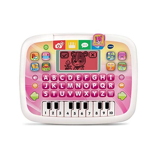 「商品情報」Baby tablet features a color changing screen, letter buttons and piano keyboard; role-play kids electronic toy enc...