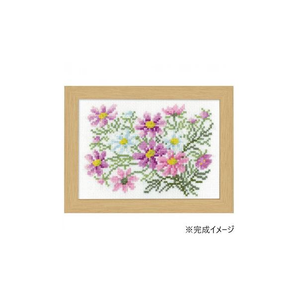 月日の流れを美しい季節の花々で表現したクロス・ステッチキットです。