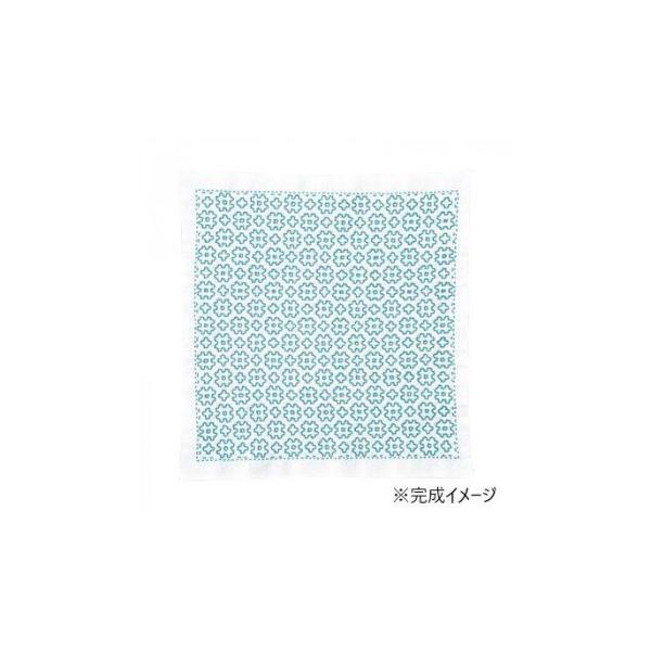 一目刺しの技法を学びながらかわいいふきんが作れます。図案は布にプリント済み。