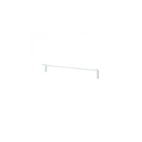 清潔感のあるホワイトのアイアンルームバーです。タオルバーや、ハンギングディスプレイなど、自由自在な使い方ができます。