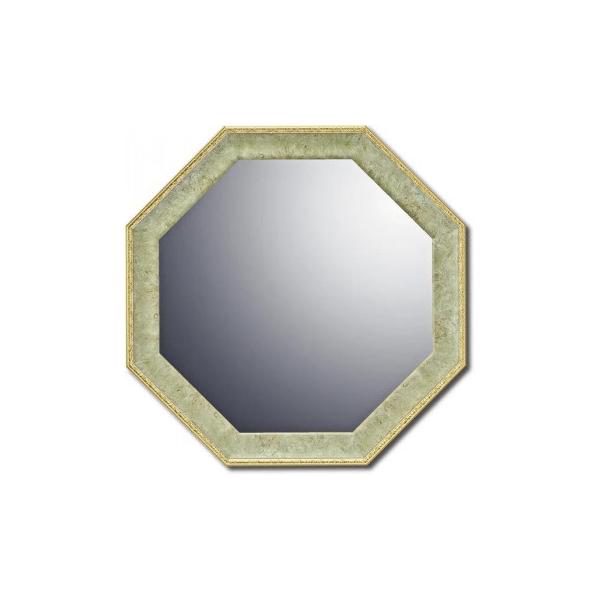 古くから幸運を呼ぶと言い伝えられ人気の高い八角形を、ヴィンテージ風のフレームで彩りました。