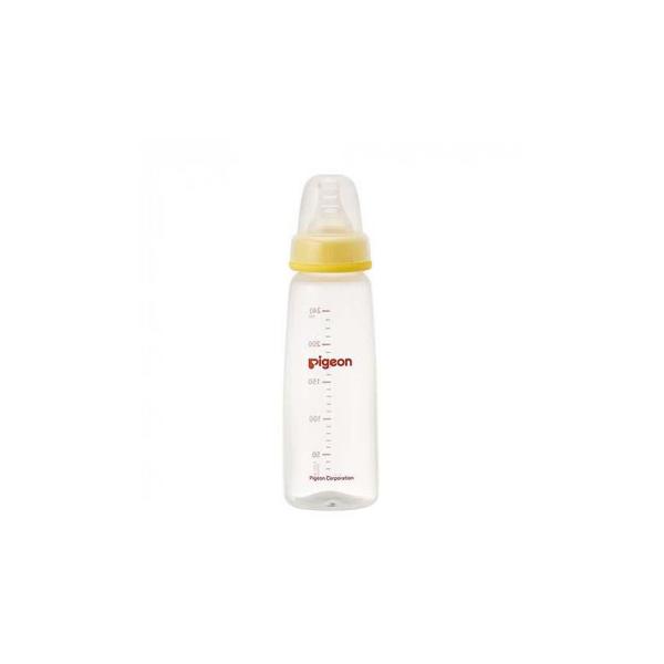 耐久性・安全性・使いやすさにすぐれた哺乳びん。転がりにくく、持ちやすい形です。