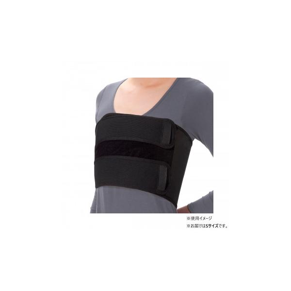 伸縮生地の留め部分で体にフィットします。通気性のあるメッシュタイプ。